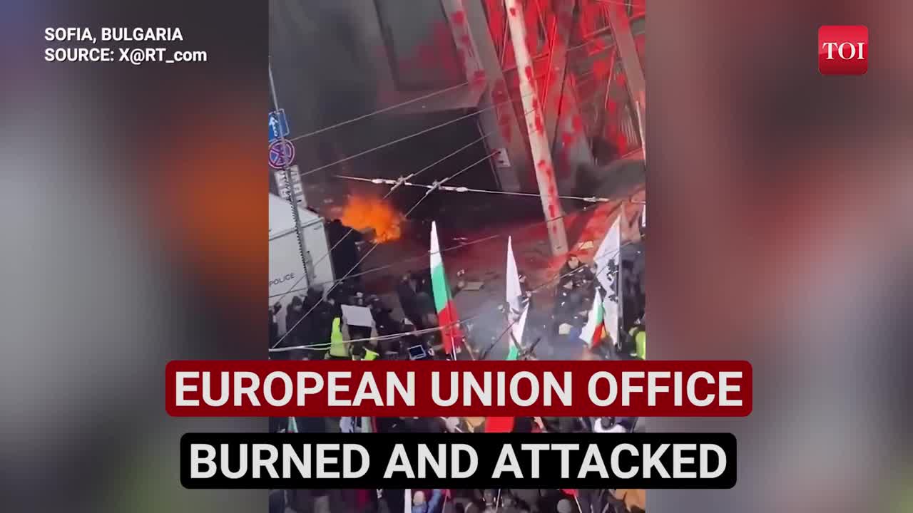 EU Offices Ransacked, Burned Amid Riots In European Capital; Soviet ...