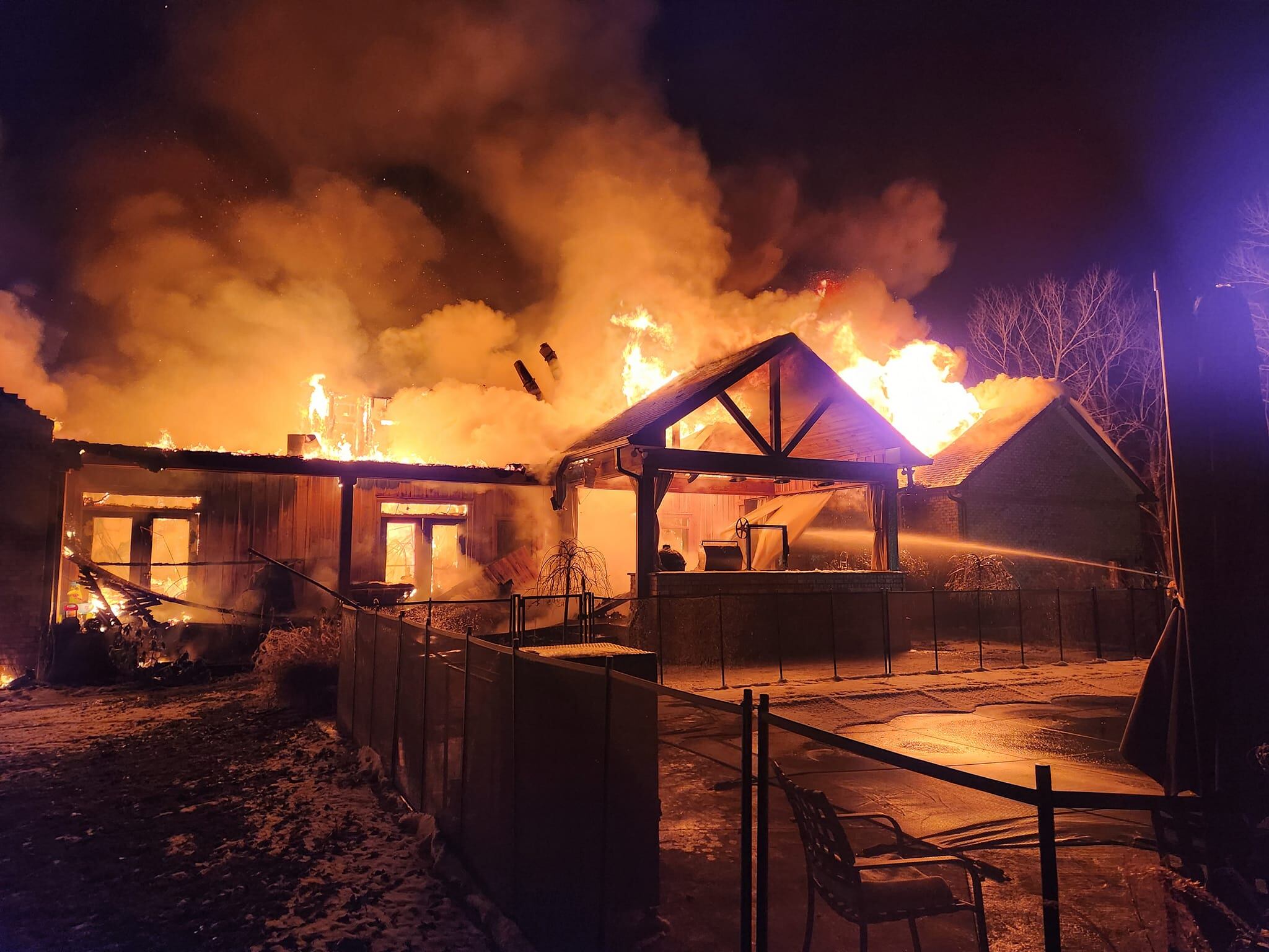 Fire leaves Dickson family without home