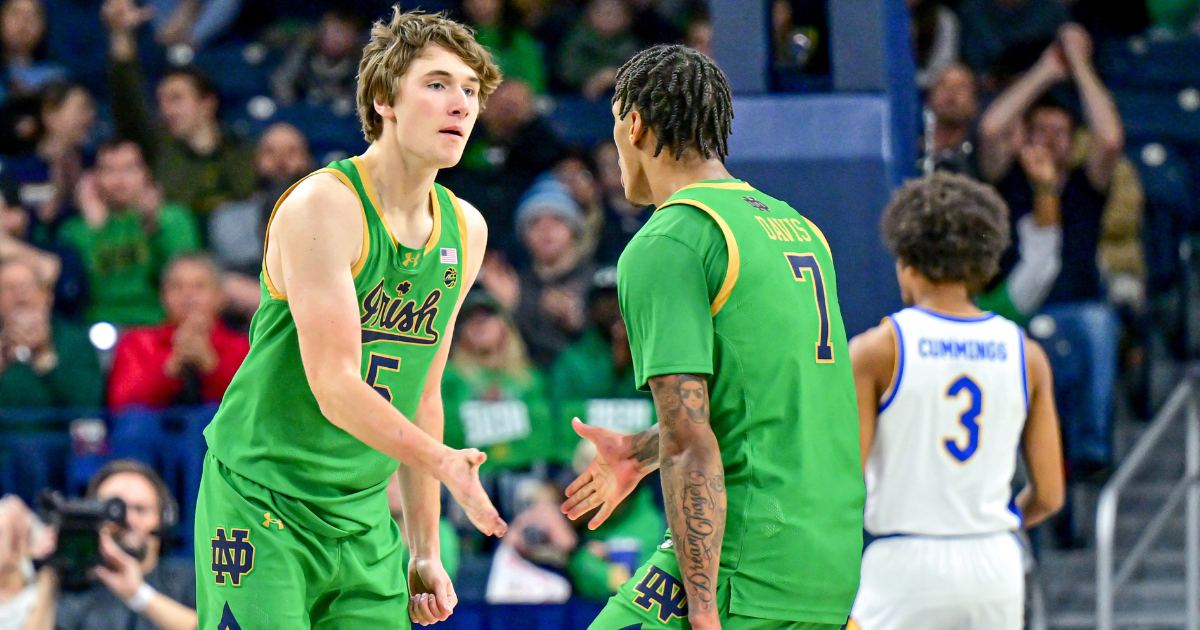 Notre Dame men’s basketball stops slide with win over Pittsburgh