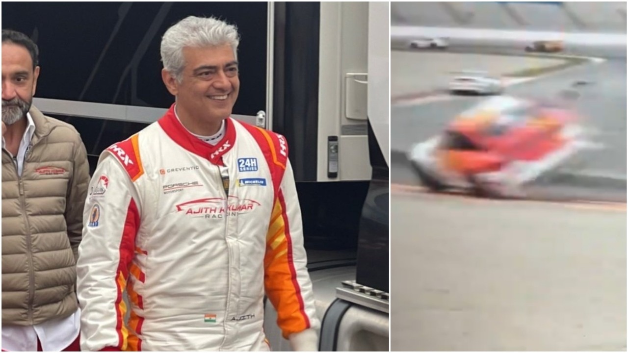 Watch: Ajith Kumar's car crashes twice in Spain race, actor remains ...