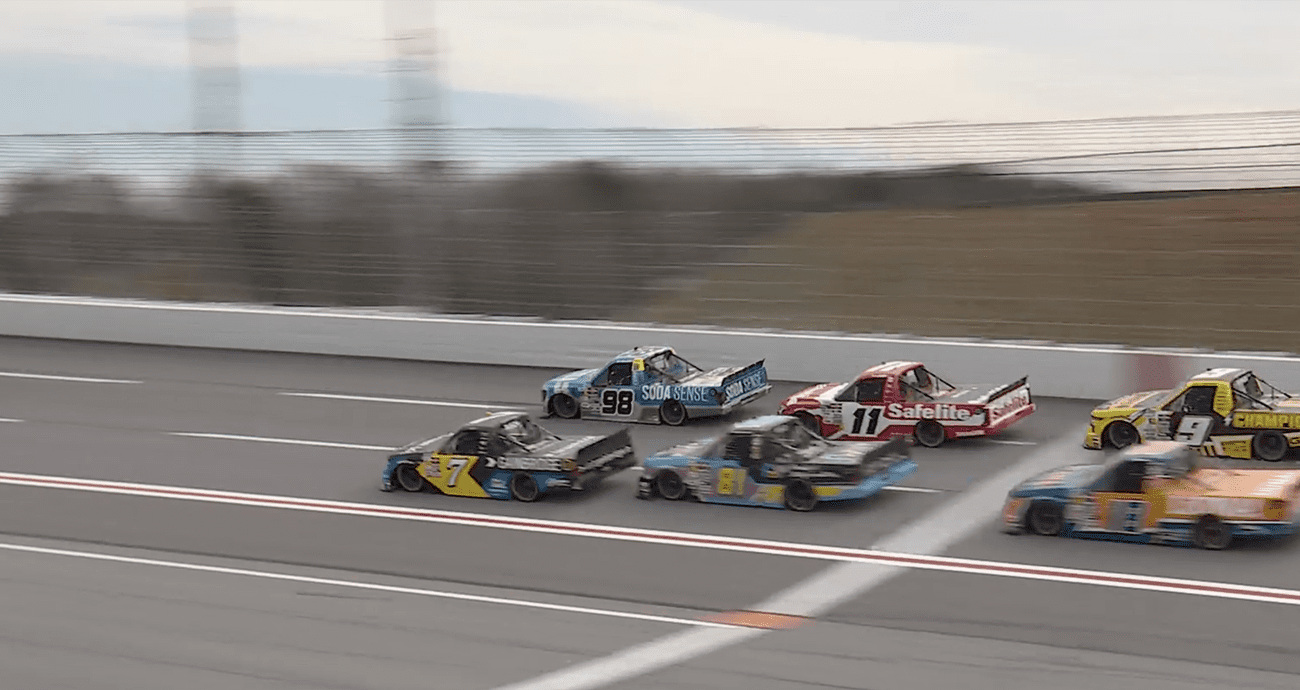 Kyle Busch moves into the lead early in Stage 2