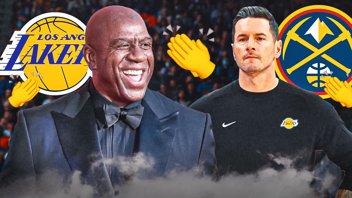 Magic Johnson celebrates JJ Redick for big Lakers win over Nuggets