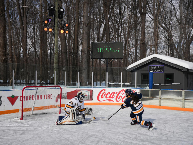 Patinoire de rêve : un couple construit une patinoire digne de la LNH ...