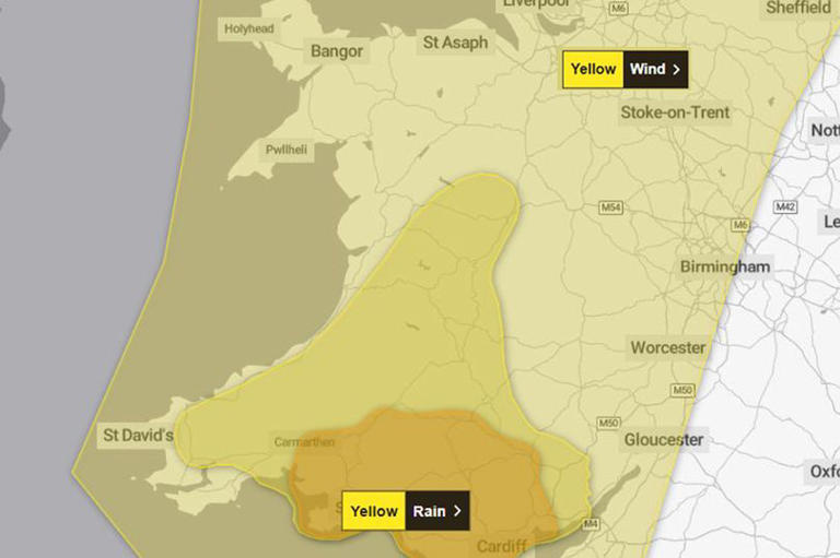 Met Office 'danger to life' amber weather alert for Wales with flooding ...