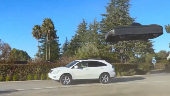 Flying car worth ₹2.6 crore floats over traffic in unbelievable video ...