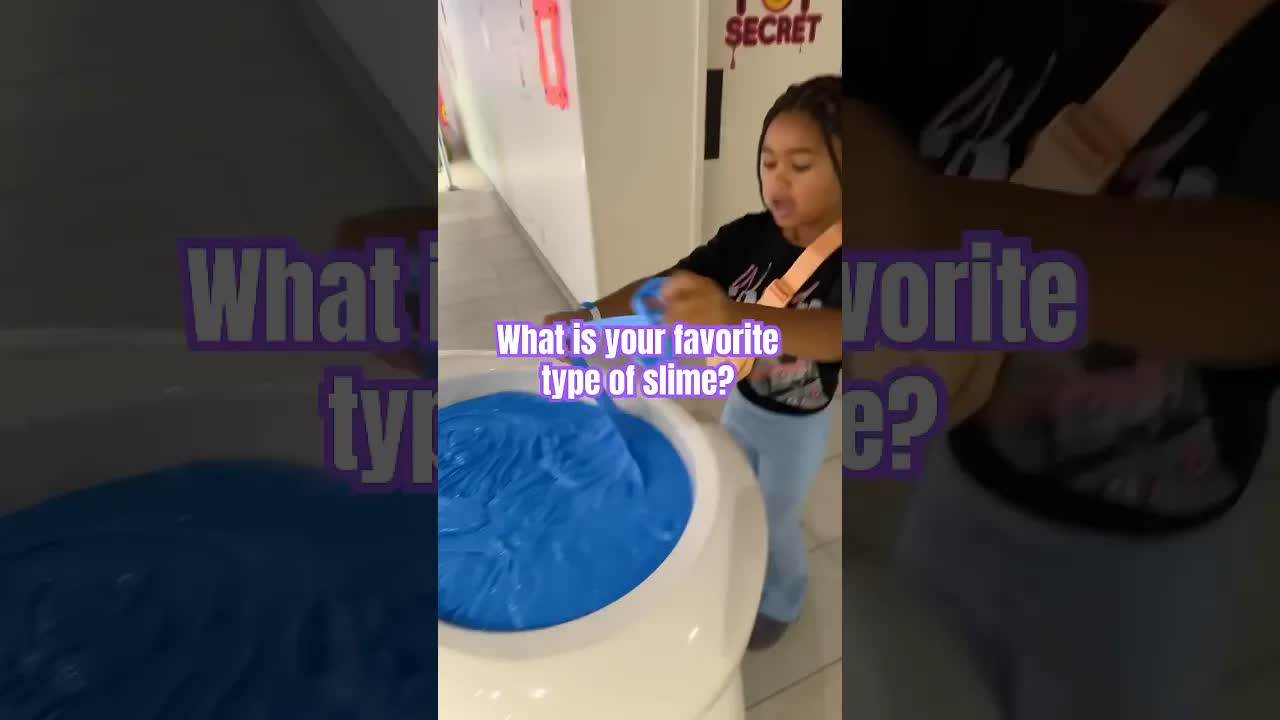 Girl Tries Different Types of Slime at Sloomo