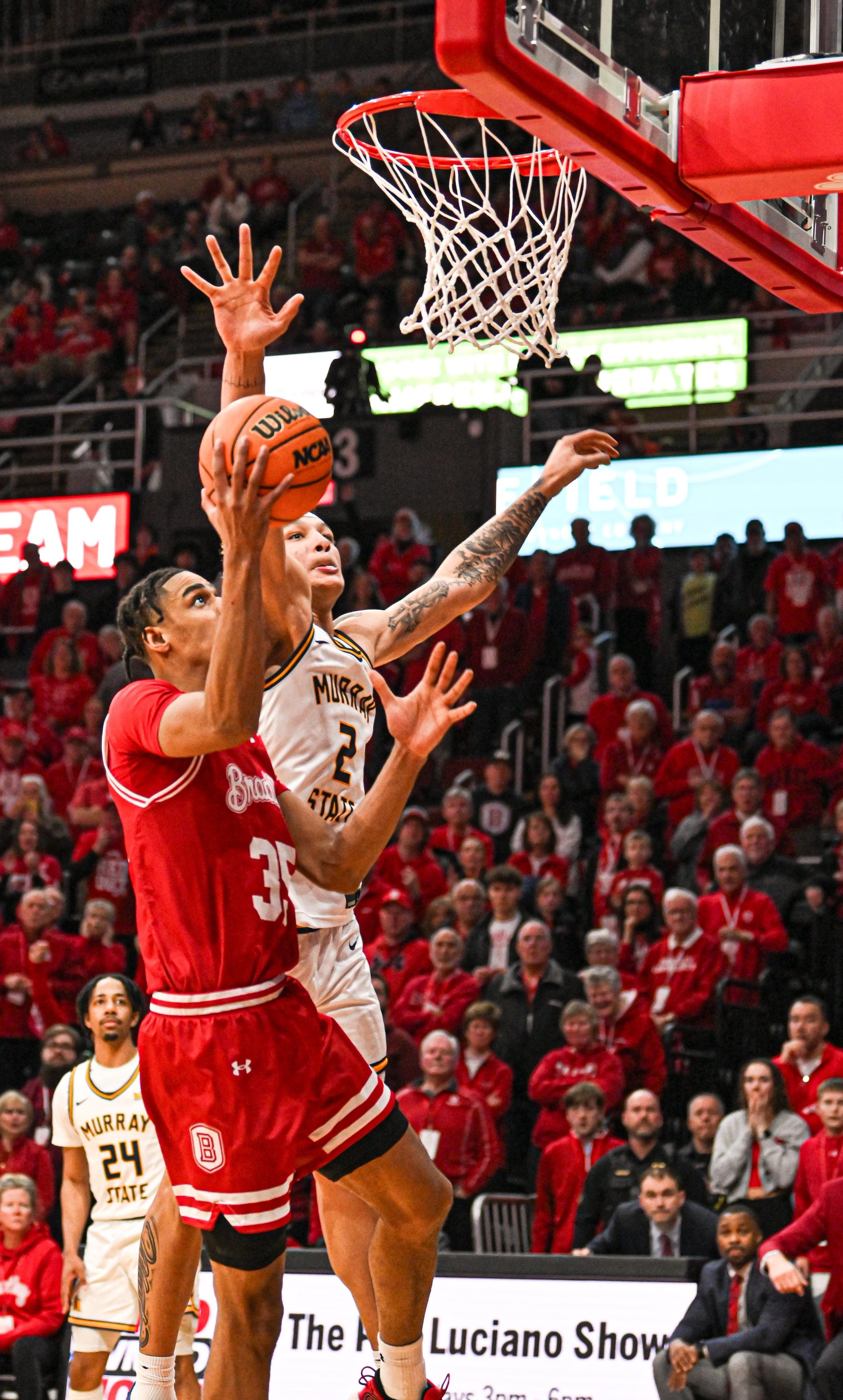 Bradley basketball vs Murray State: Braves rally from 16 down, force ...