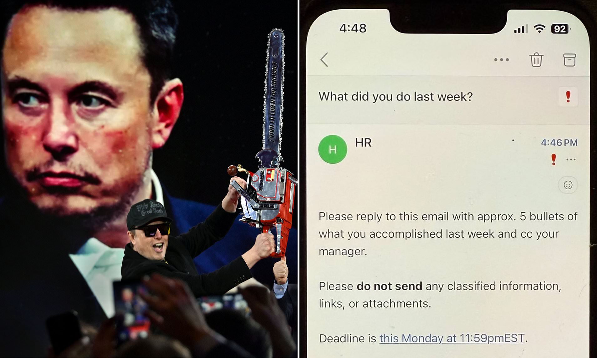 Elon Musk demands federal workers explain what they got done last week