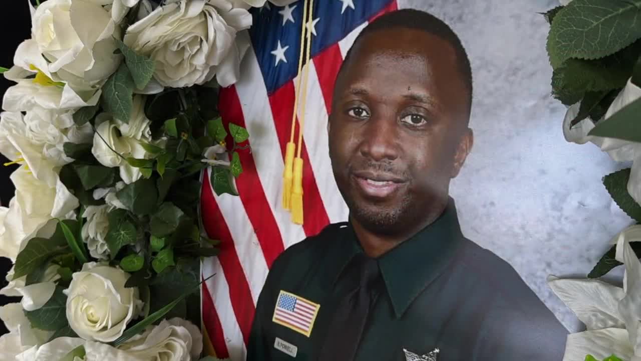Funeral service held for fallen Palm Beach County Deputy Basil Powell