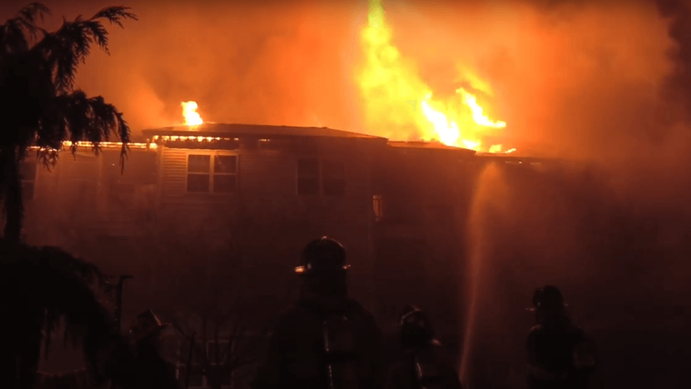 Multiple crews battle 3-story apartment fire in Carlisle; Red Cross ...