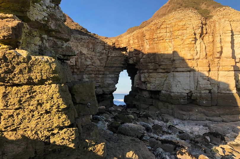 Hidden bay in Yorkshire with stunning rock pools that's a real winter gem