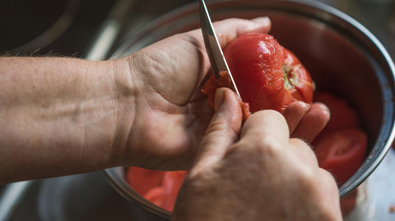 Make Crispy Tomato Chips With Your Leftover Skins For An Easy Snack