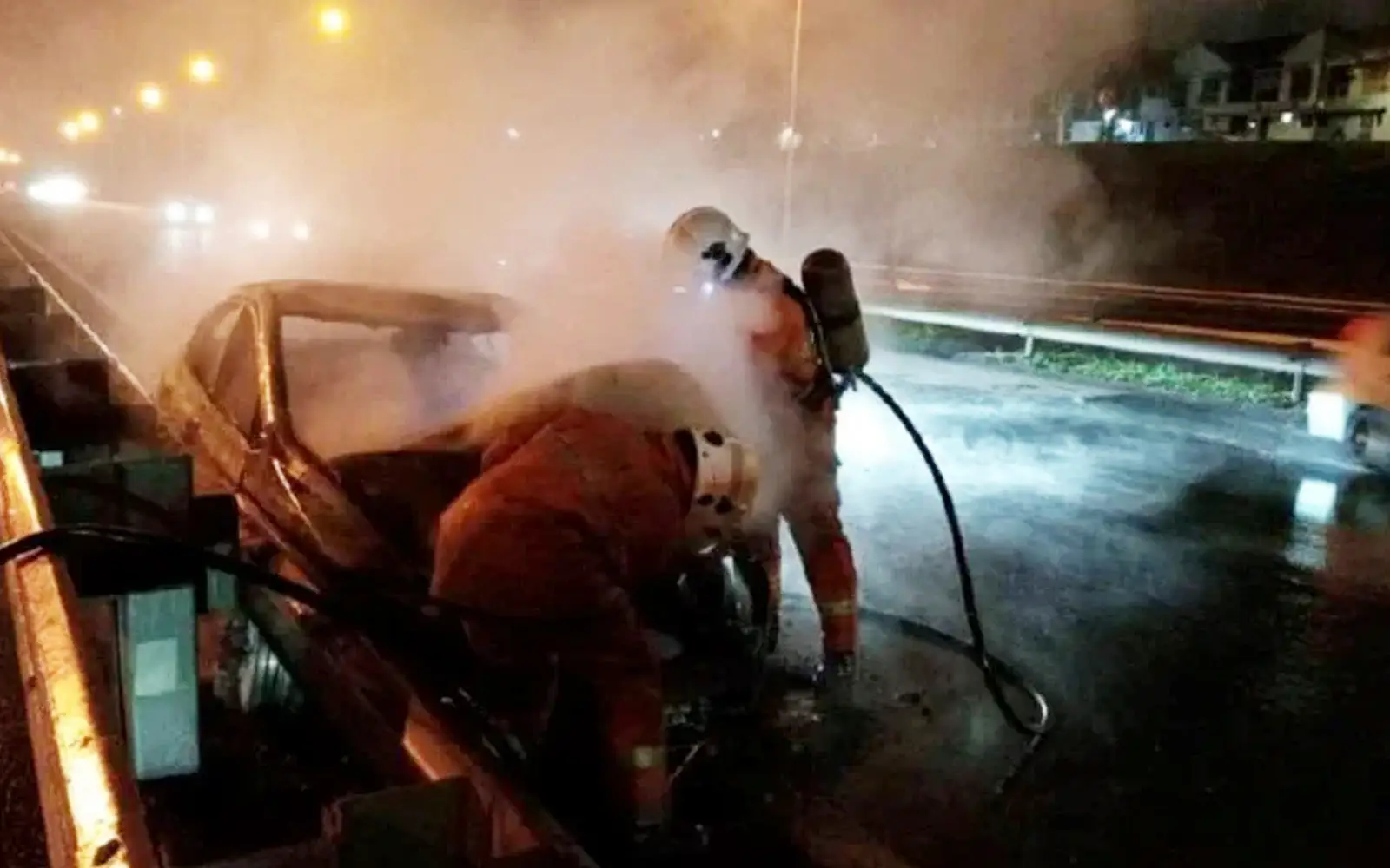 Driver burnt to death after car catches fire on PLUS highway