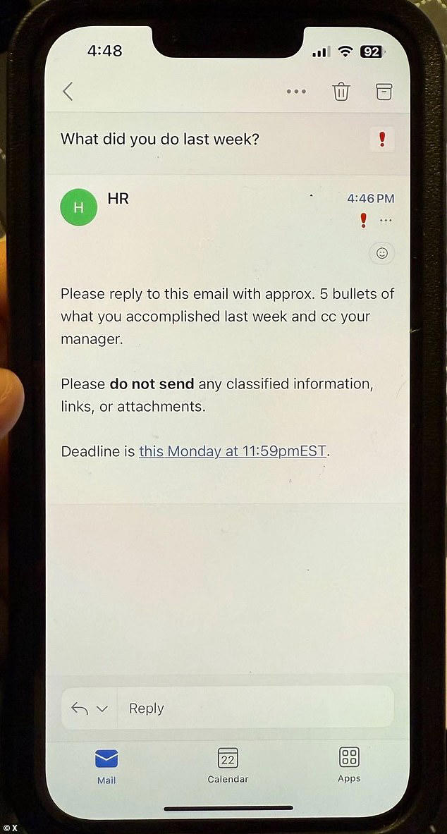Elon Musk demands federal workers explain what they got done last week