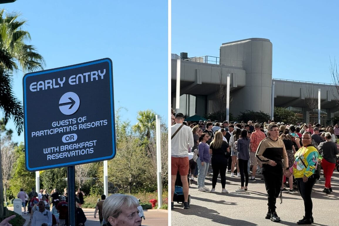 PHOTOS: EPCOT Debuts New Rope Drop and Early Entry Procedures