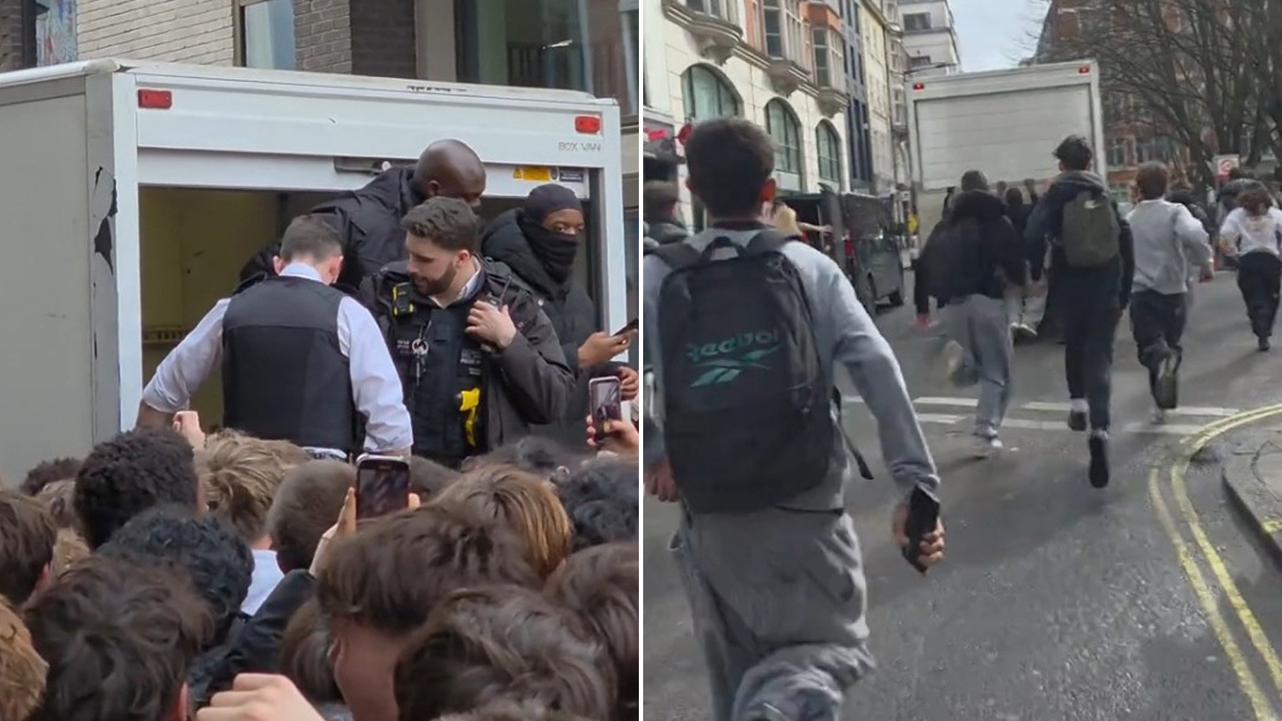 I was at the clothing giveaway that went wrong — people were passing ...