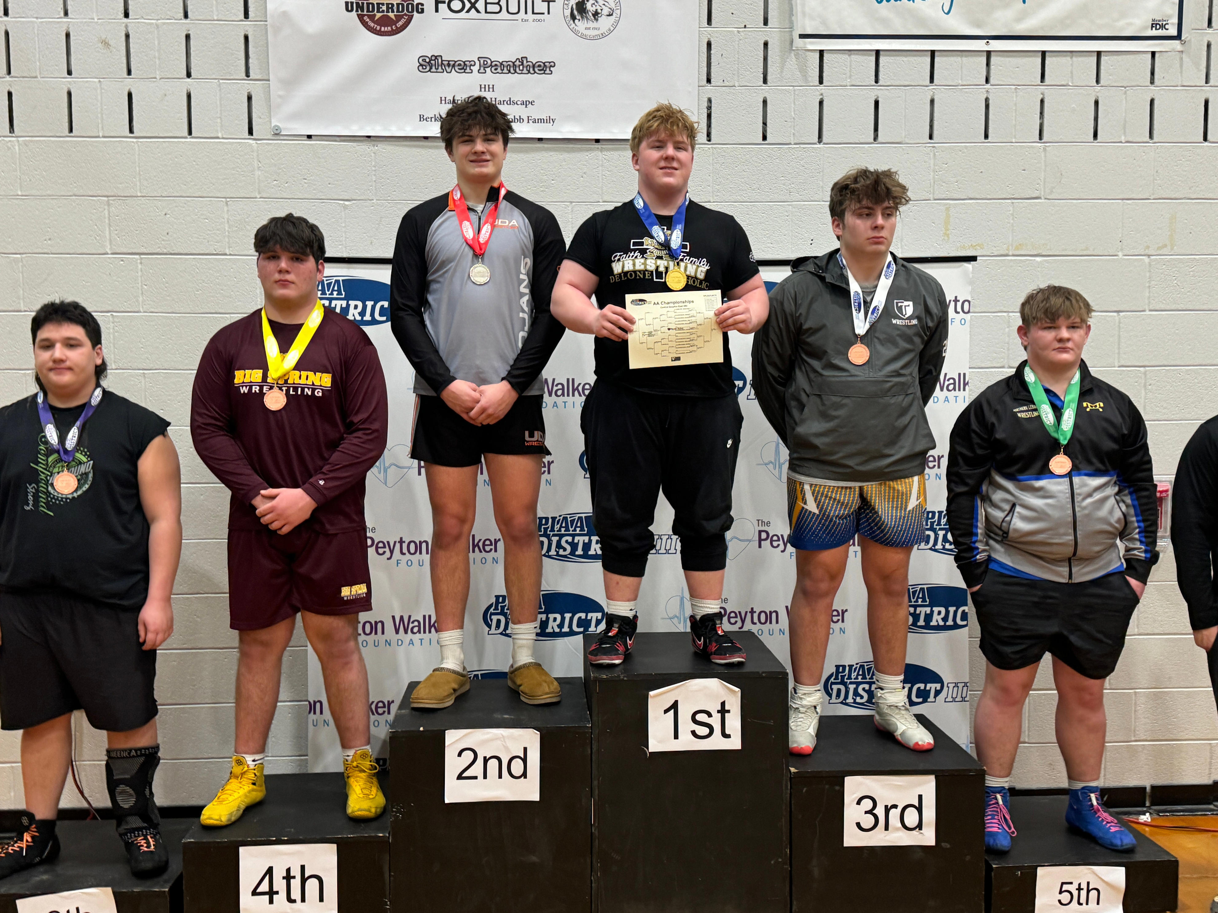 District 3 wrestling: Delone Catholic's Caleb Tyler wins 2A Class gold ...