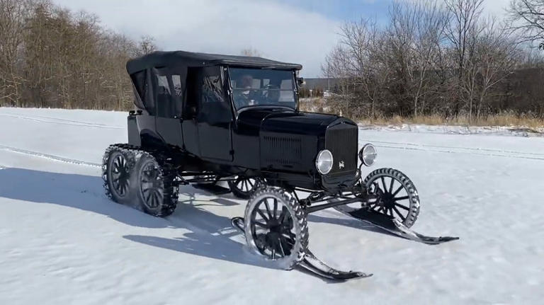 Ford Model T Snowmobiles Were Real, And They Still Exist Today