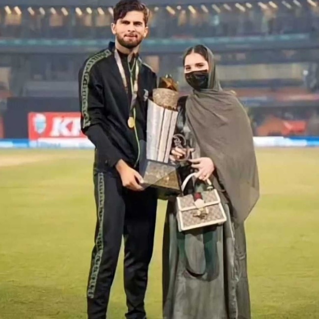 Meet Ansha Afridi, wife of Shaheen Shah Afridi, daughter of star all- rounder Shahid Afridi, she ...