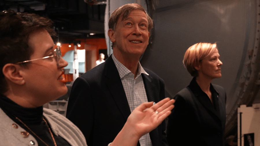 Sen. John Hickenlooper visits Space Foundation