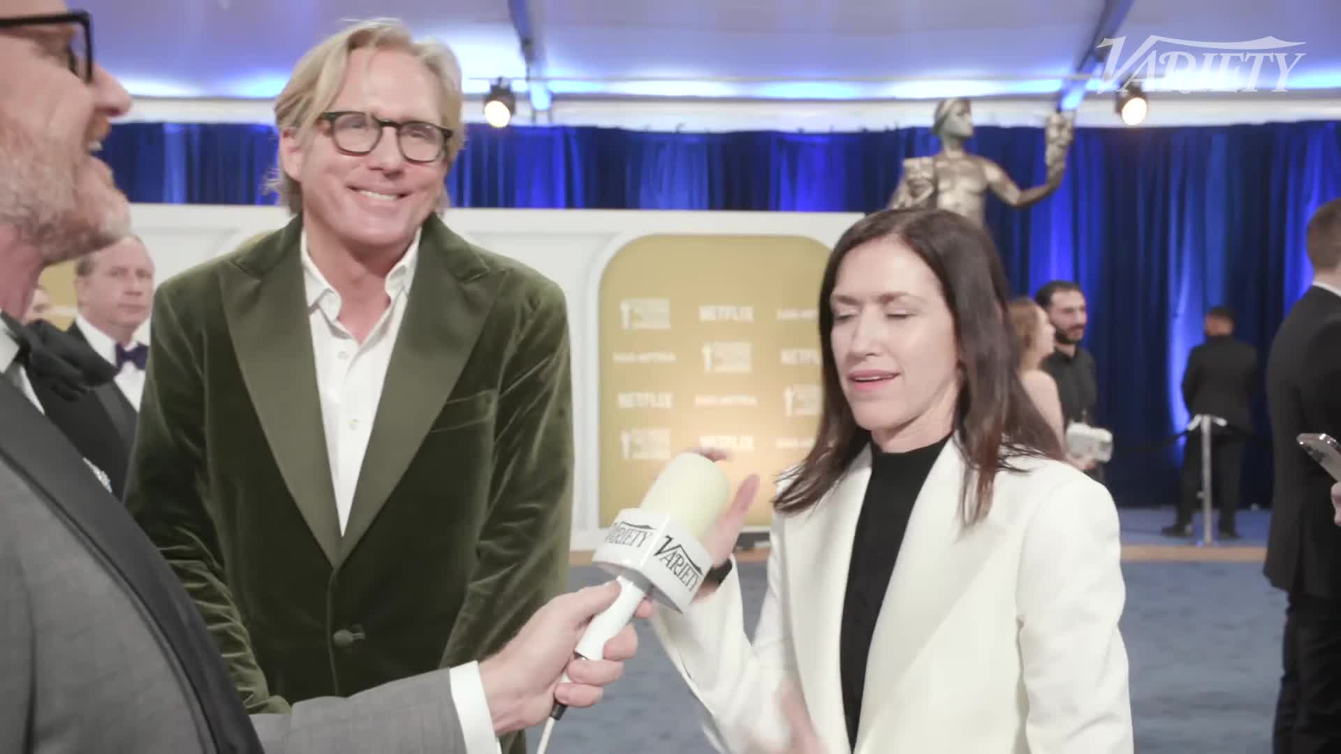 Linda Gierahn, Jon Brockett - Full Interview at the Screen Actors Guild Awards