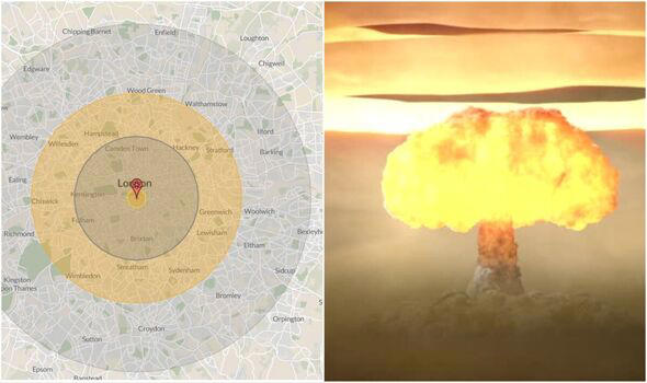 Nuke map shows what will happen if Russia strikes UK in 'WW3'