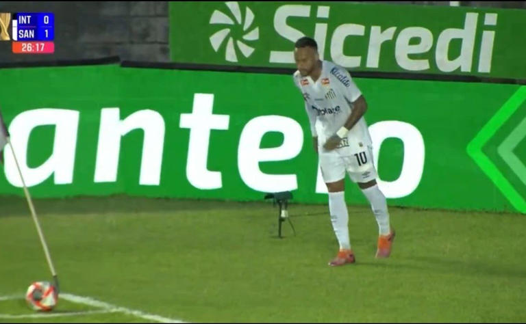 Neymar marcó golazo olímpico con Santos que le da la vuelta al mundo