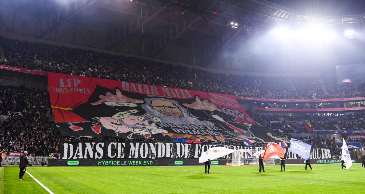 OL - PSG : plusieurs banderoles contre Al-Khelaïfi et le Qatar sorties ...