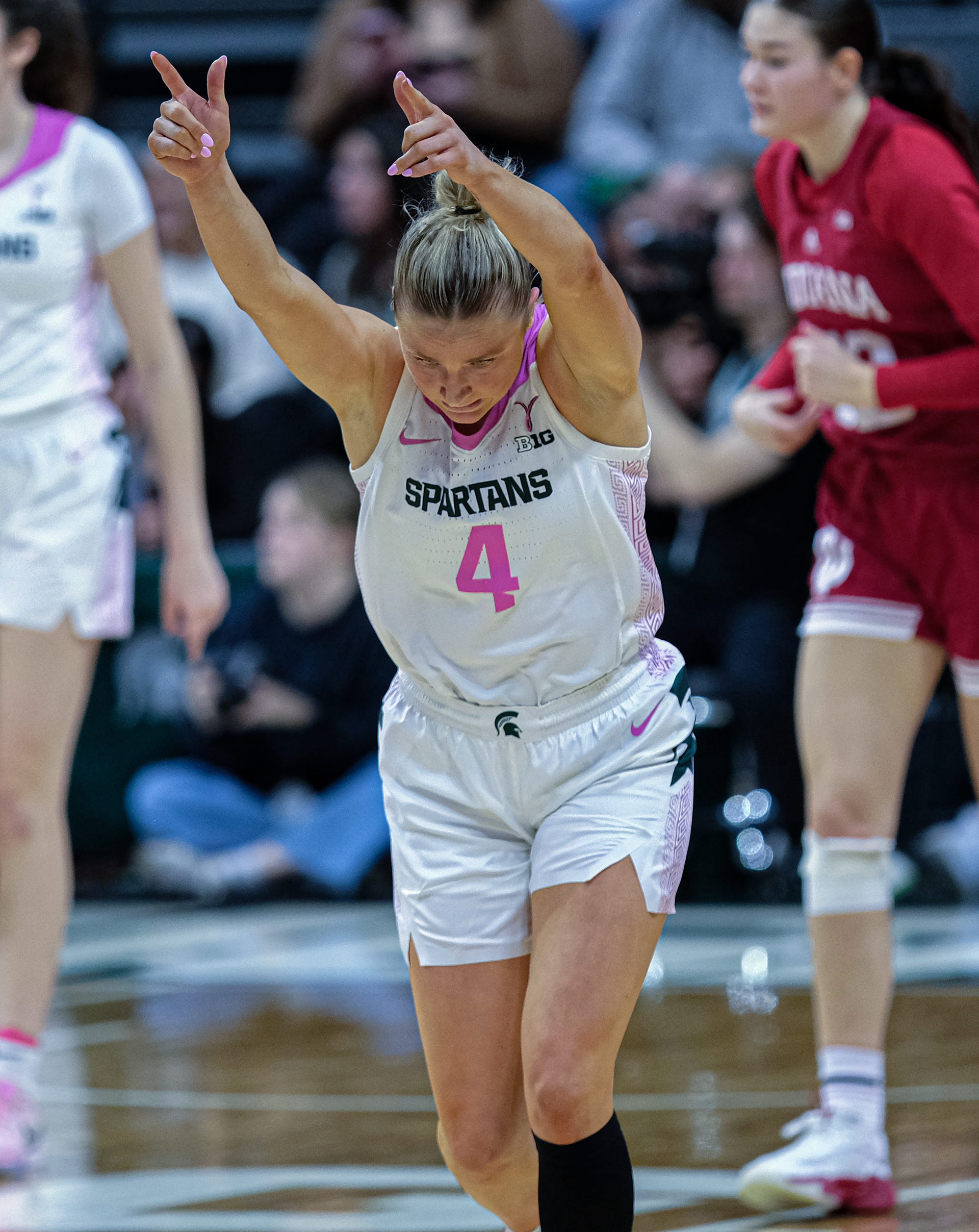 Michigan State women's basketball fends off Indiana