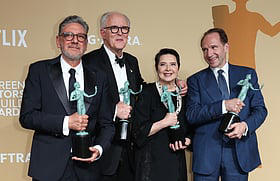 Vatican thriller 'Conclave' wins top prize in SAG Awards upset