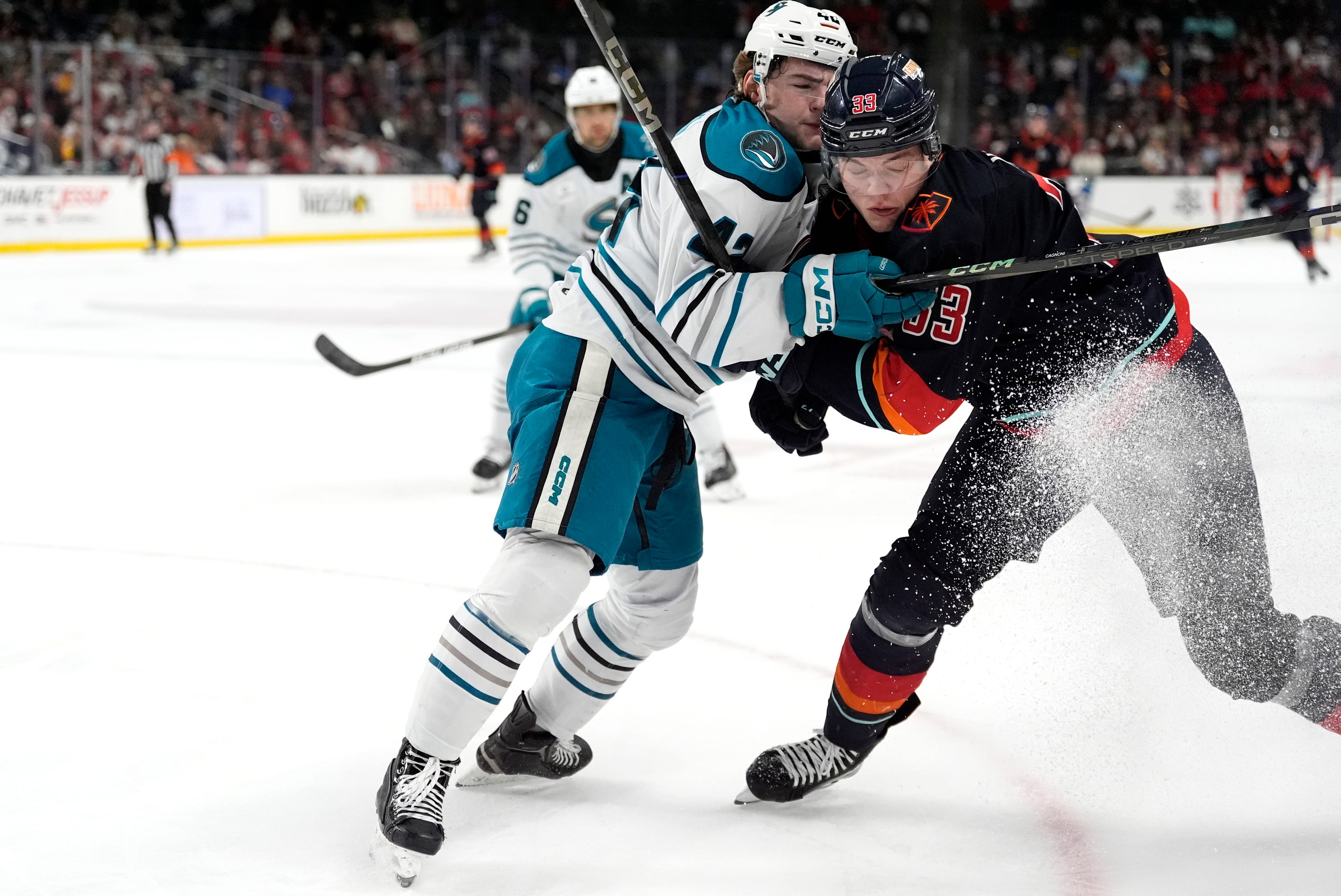 Firebirds' power play strikes four times to edge San Diego and move ...