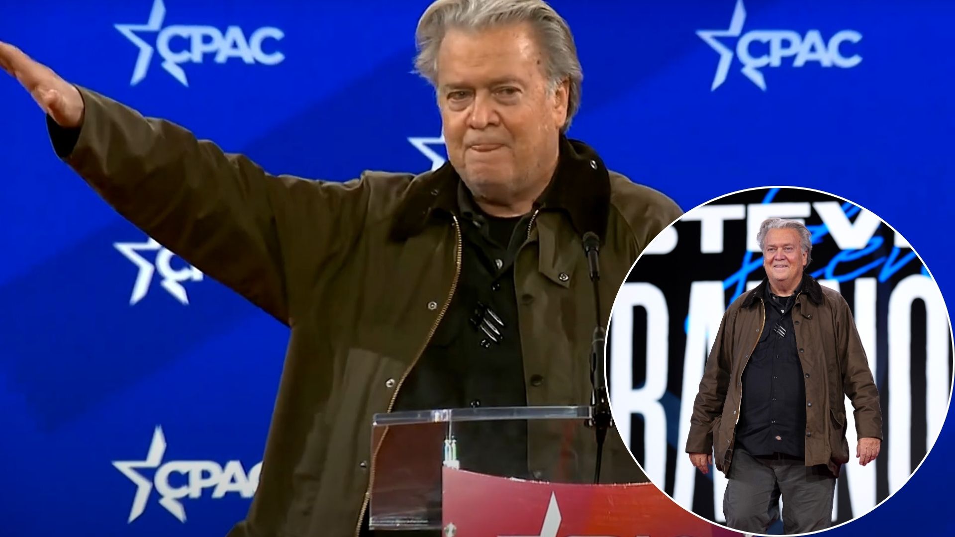 Steve Bannon also gives an apparent Nazi salute at CPAC