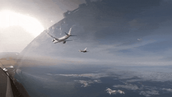 Watch: How Italian jets intercepted American Airlines flight mid-air ...