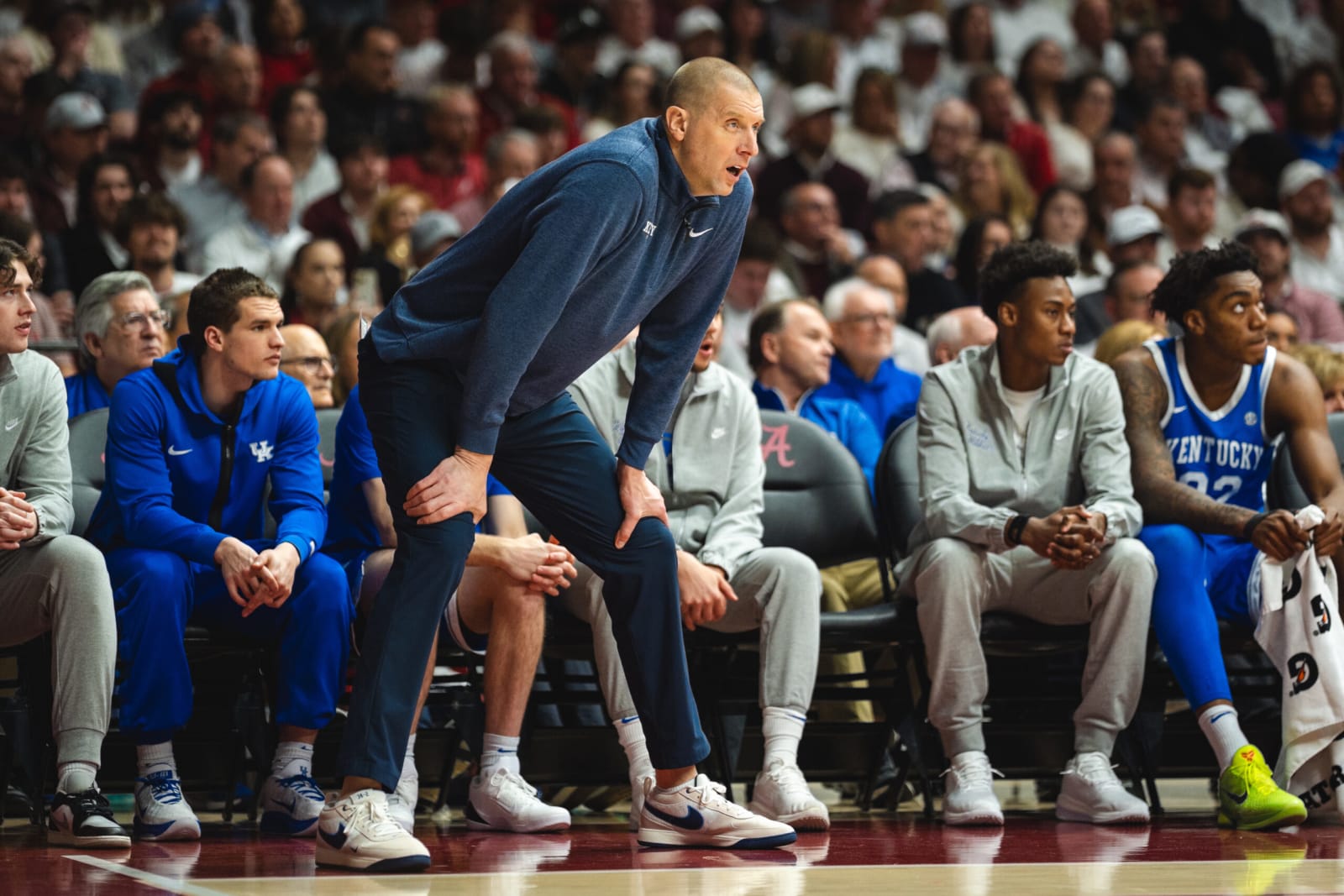 Mark Pope was not happy about the officiating in Tuscaloosa