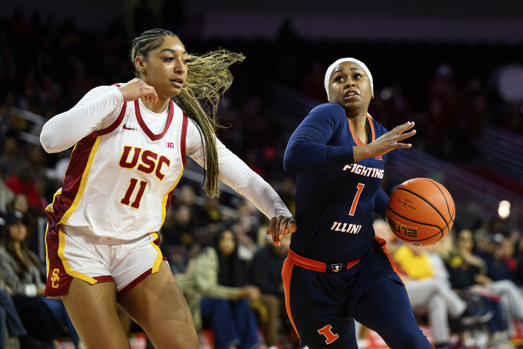 No. 4 USC beats 25th-ranked Illinois 76-66 to retain sole possession of ...