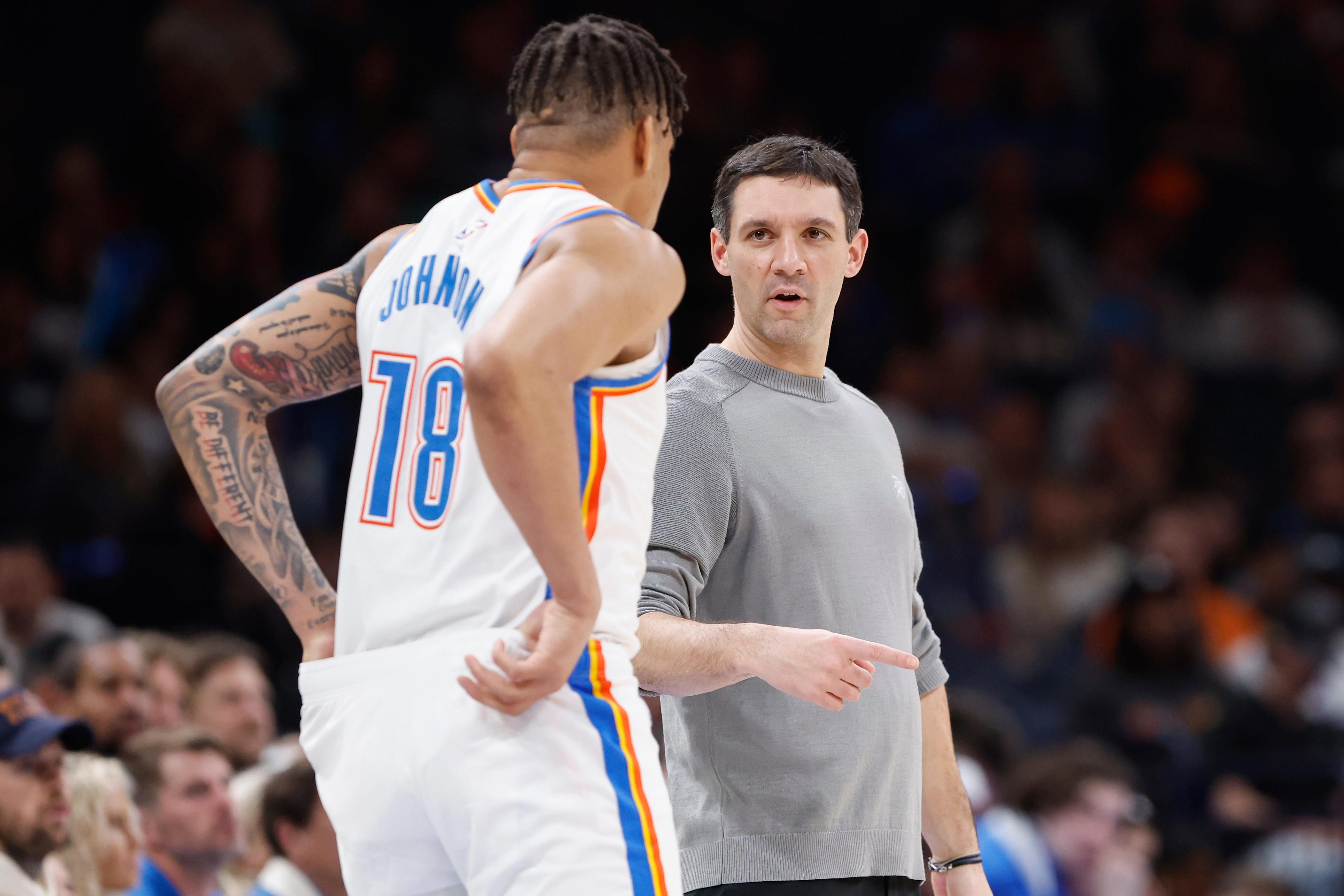 OKC Thunder jersey history No. 18 - Keyontae Johnson (2023-24)