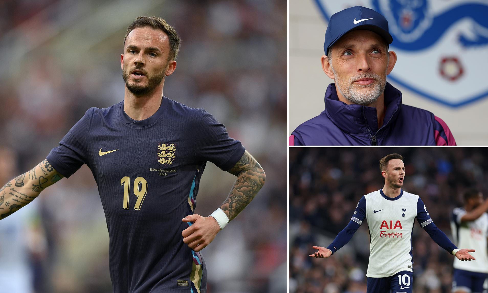 James Maddison reveals he's held talks with new England boss Thomas ...