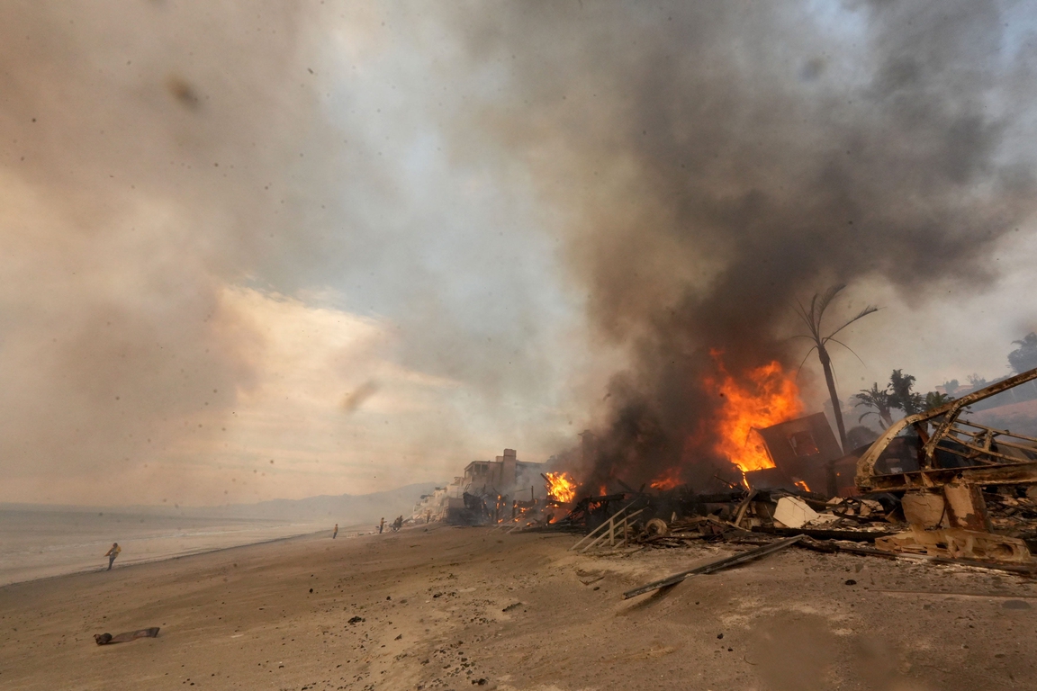Stunning photos show wide devastation from Palisades Fire in California