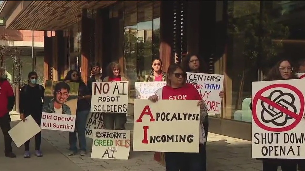 Protest to ban artificial general intelligence