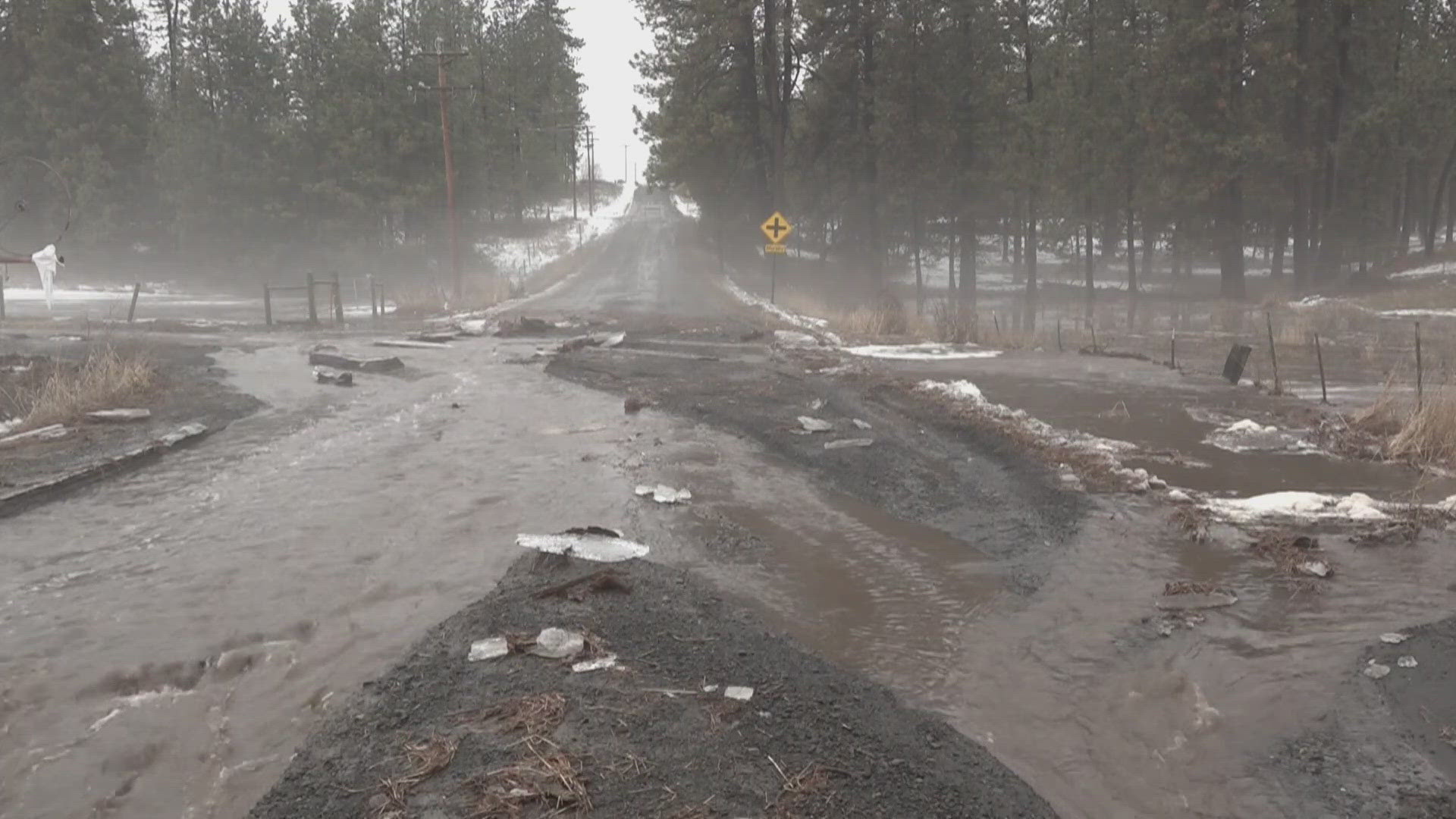 Flooding closes roads around Inland Northwest