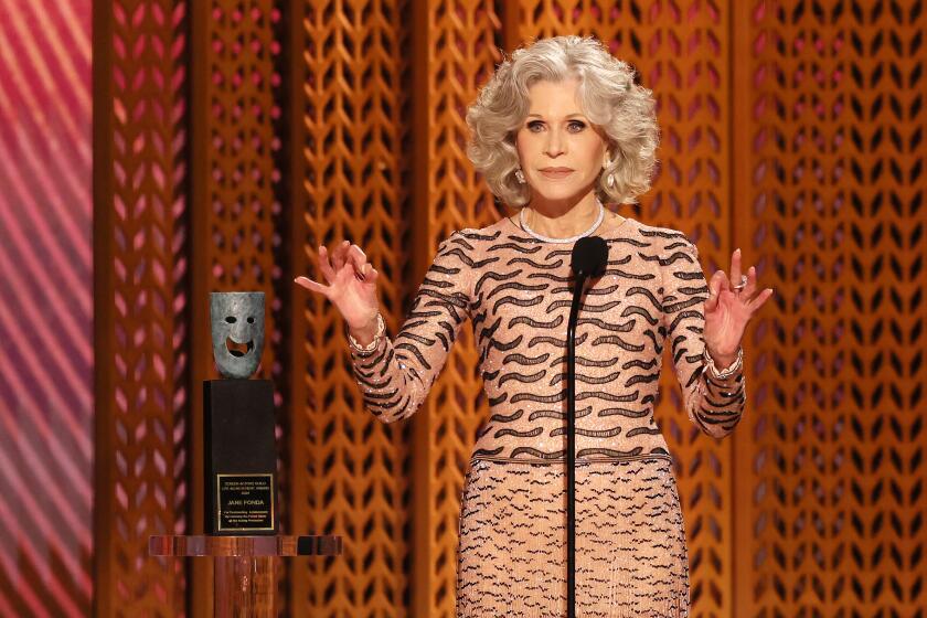 Jane Fonda delivers fiery speech accepting SAG's lifetime achievement ...