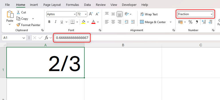 How to Stop Excel From Changing Your Fractions