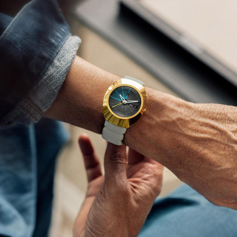 Tej Chauhan's latest Rado watch tells the wearer when it's "party time"