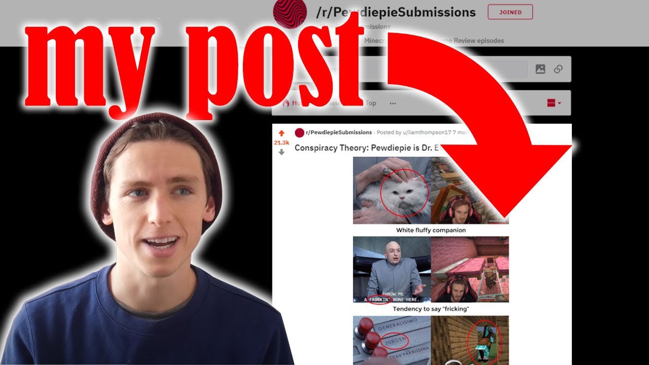 Creator reaches the top of PewDiePie's subreddit