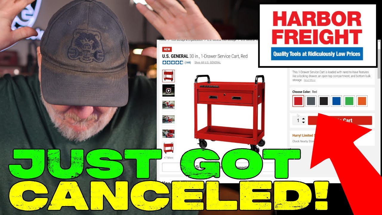 Harbor Freight - Canceled Over the New Series 3 Service Cart