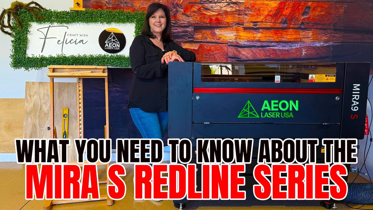 The INCREDIBLE Aeon Laser USA Mira 9S Redline Series Laser Engraver!