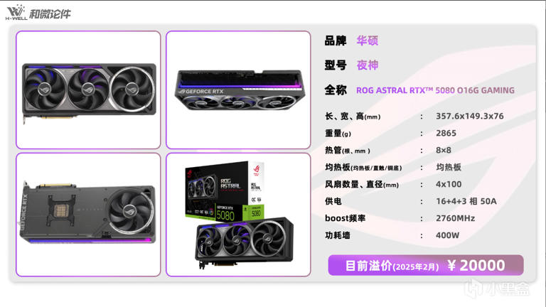 5080全品牌全型号用料、供电、价格，外观图鉴，天梯图。