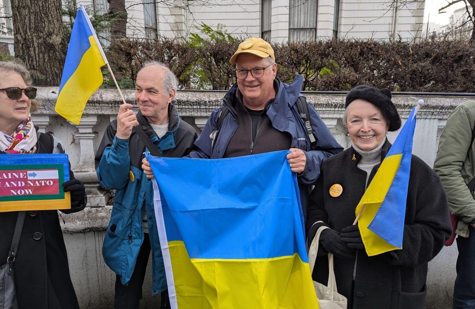Brighton and Hove Liberal Democrats join march for Ukraine