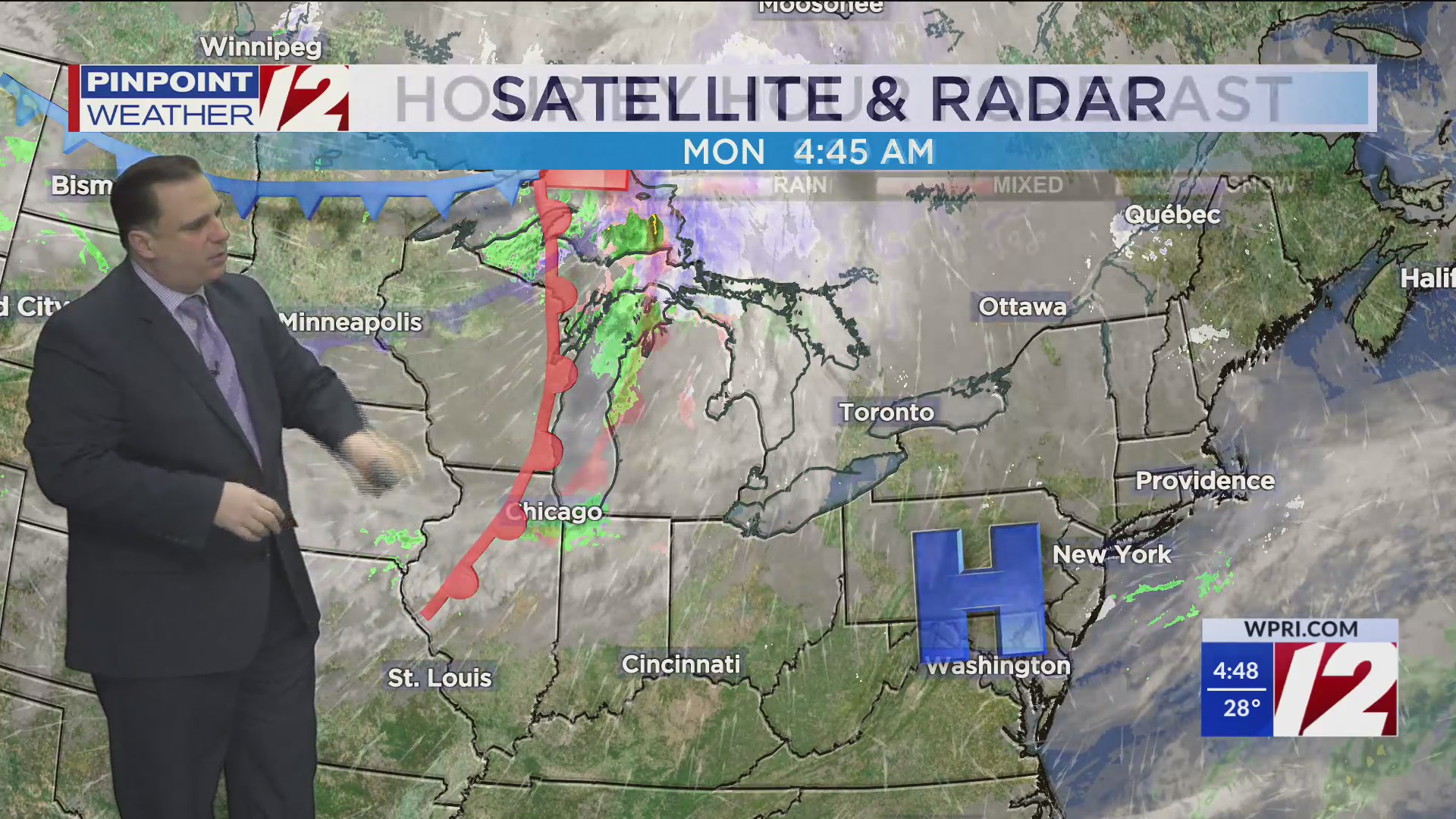 WPRI 12 Weather Forecast for 2/24/25: Mild Stretch Ahead