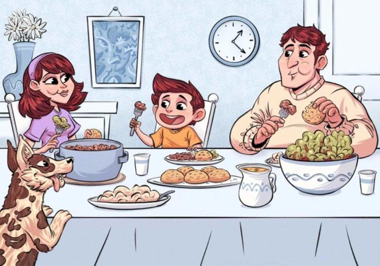 Picture Puzzle: Spot Two Hidden Faces In This Dinner Scene In 5 Seconds ...